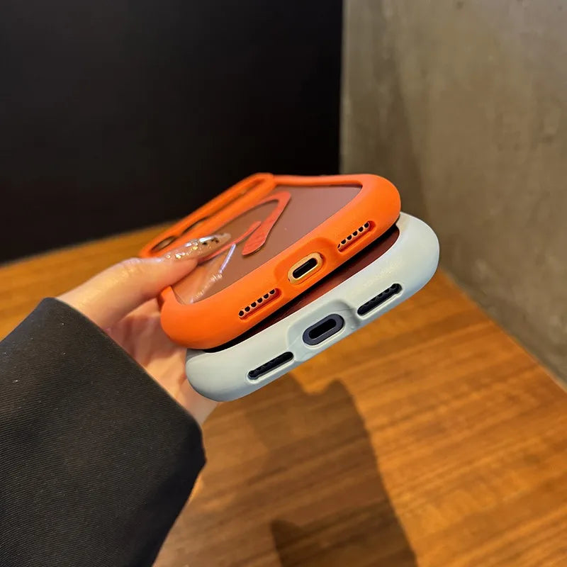 iPhone 11, 12, 13, 14, 15, 16, 17 Pro Max en Plus Hoes met Kat Oren vo ...